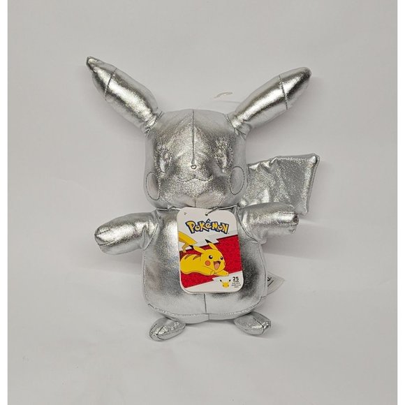 Pokemon | Toys | Pokemon Silver Pikachu 25th Anniversary 9 Inch ...